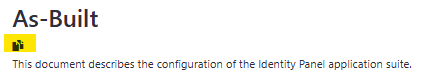 Producing As-Built Identity Panel Documentation – SoftwareIDM